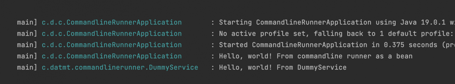 Spring Boot Commandline Runner Tutorial Datmt