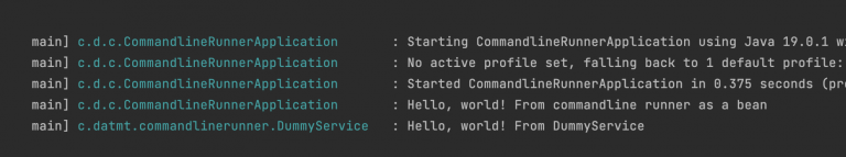 Spring Boot Commandline Runner Tutorial Datmt