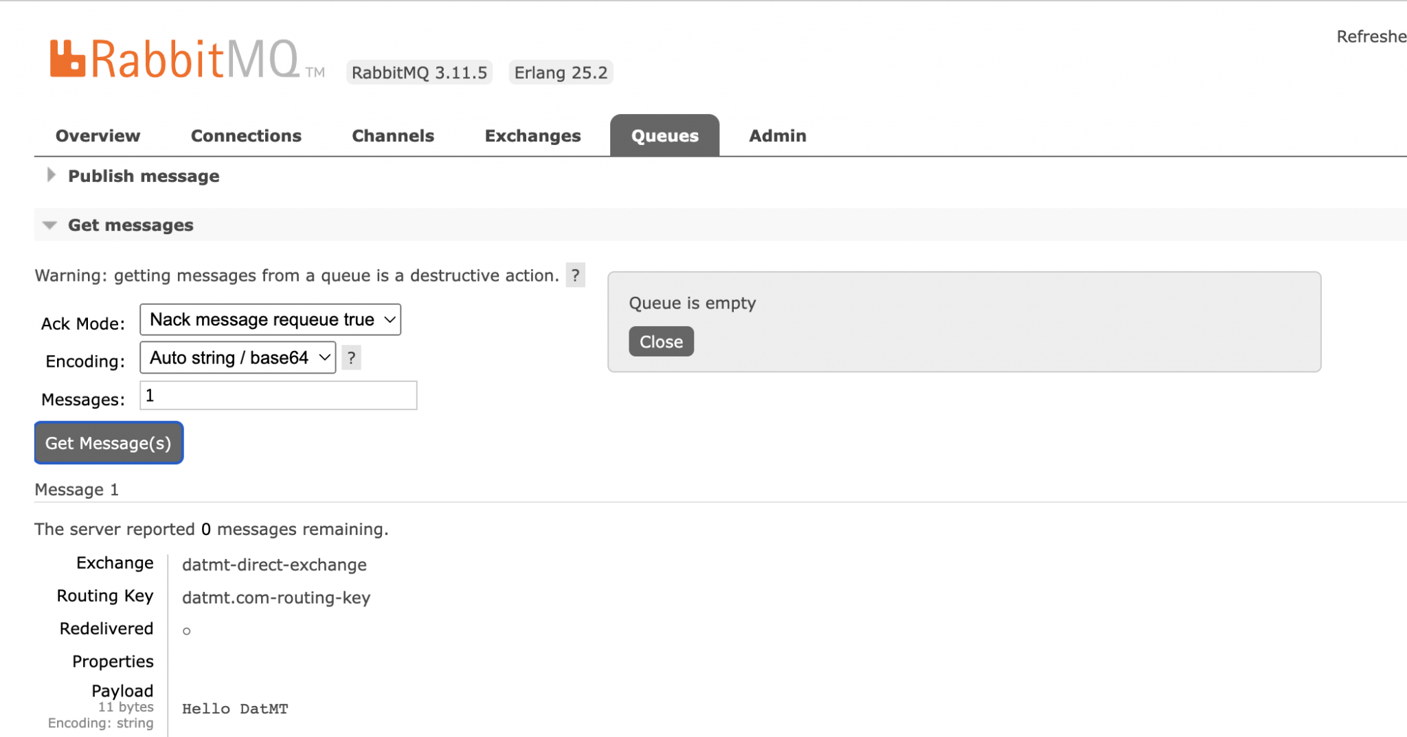 Quick Rabbitmq Tutorials With Examples In Java Datmt